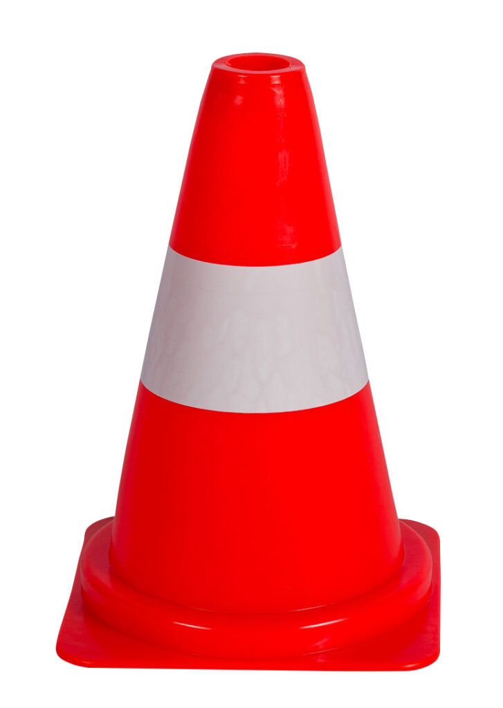 Traffic cone, flexible, REFLECTIVE, 30 cm - Sklep Wektor